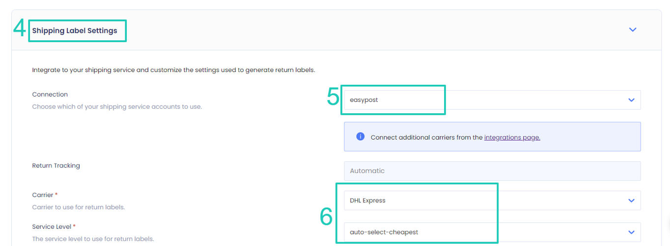 Integration With Easypost